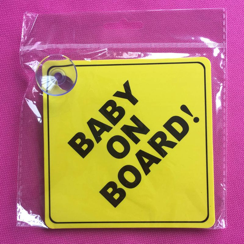 BABY ON BOARD Stroller Safety Car Window Sticker Y... – Grandado