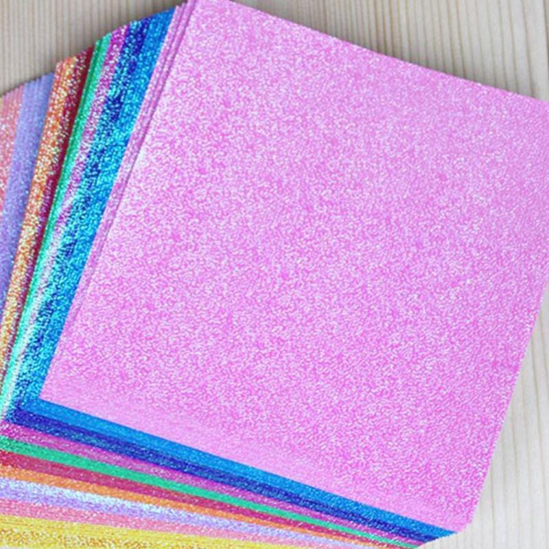 50pcs/set Square Origami Paper Glitter Origami Shi... – Vicedeal