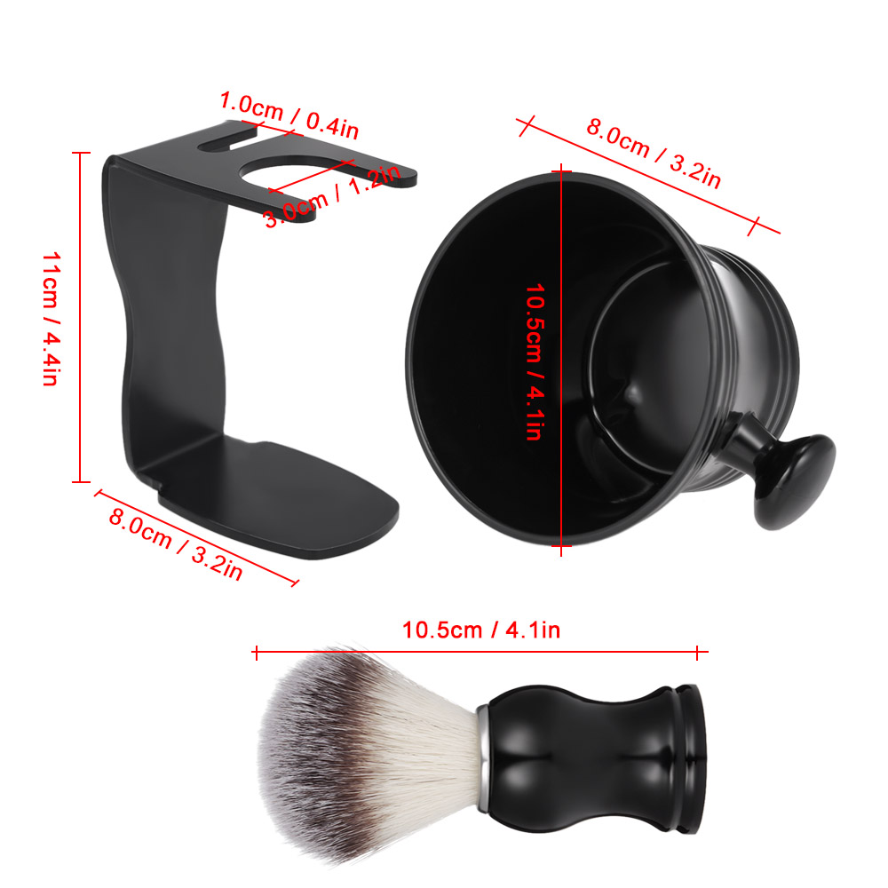 3 In 1 Men's Shaving Tool Set Shaving Brush Shave ... – Vicedeal