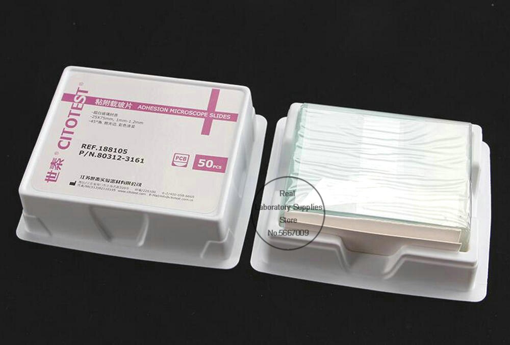 50pcs/Box Laboratory Super White Adhesion Glass Sl... – Vicedeal