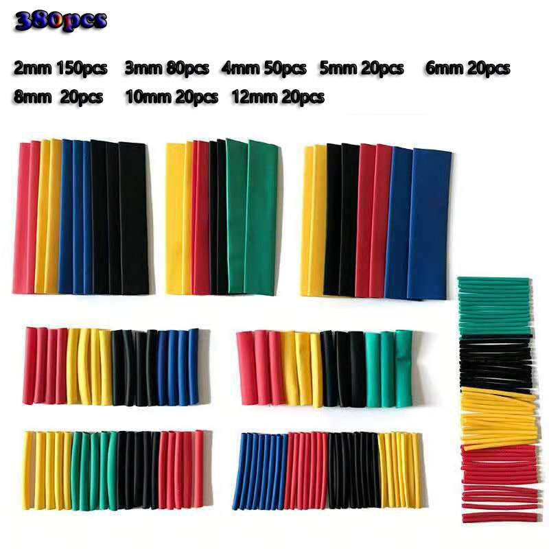 380pcs 2:1 Wrap Wire Cable Insulated Polyolefin He... – Vicedeal