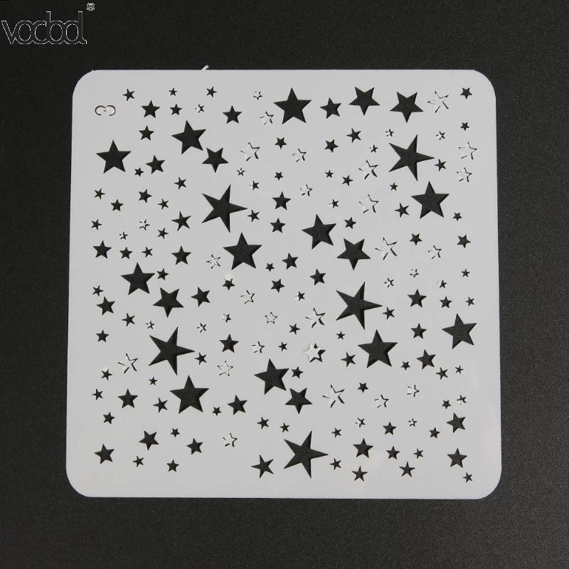 Theme Hollow Ruler Embossing Die Template Star DIY... – Vicedeal