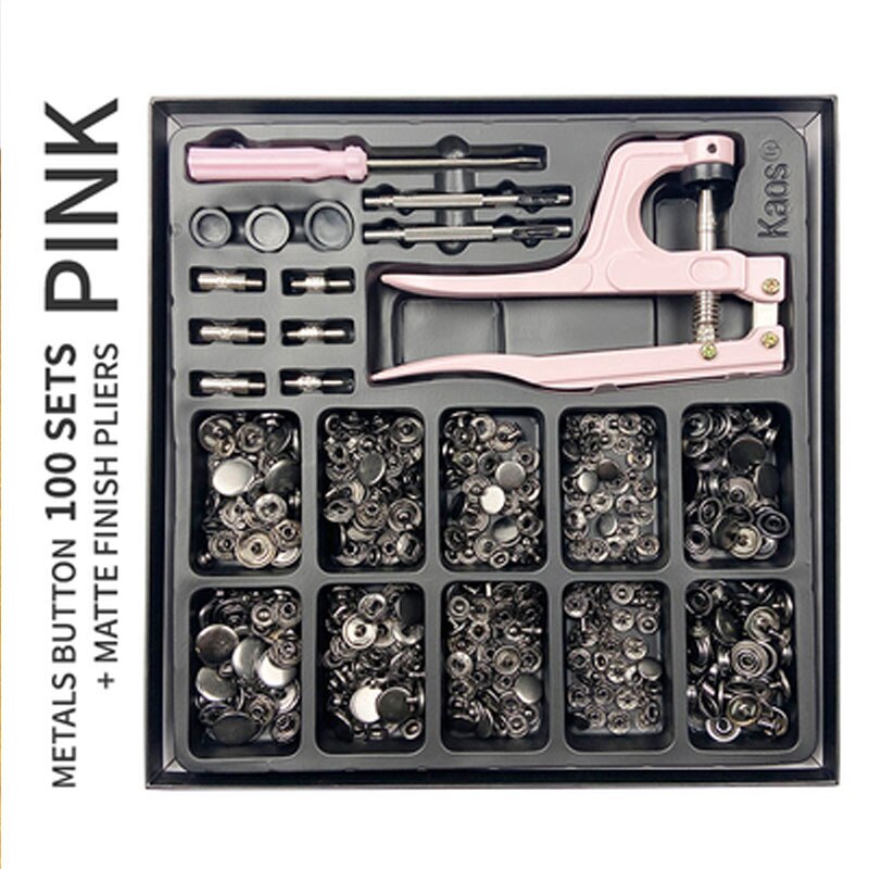 Set Snap Fasteners Kit Metalen Knop Snaps Met Fast... – Grandado