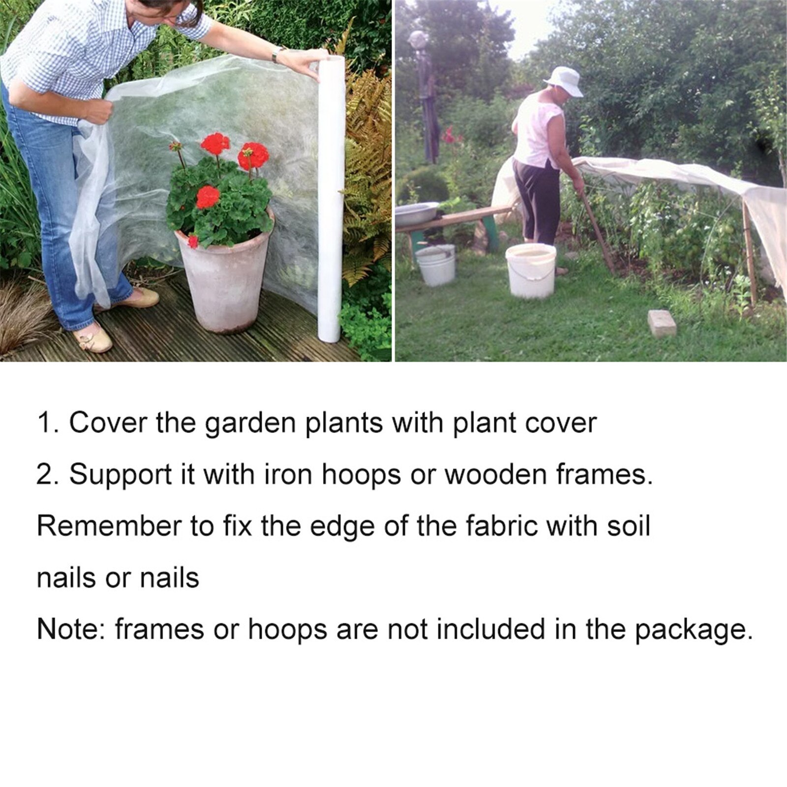 Mulch Film PE White Plastic Ground Cover Floating ... – Grandado