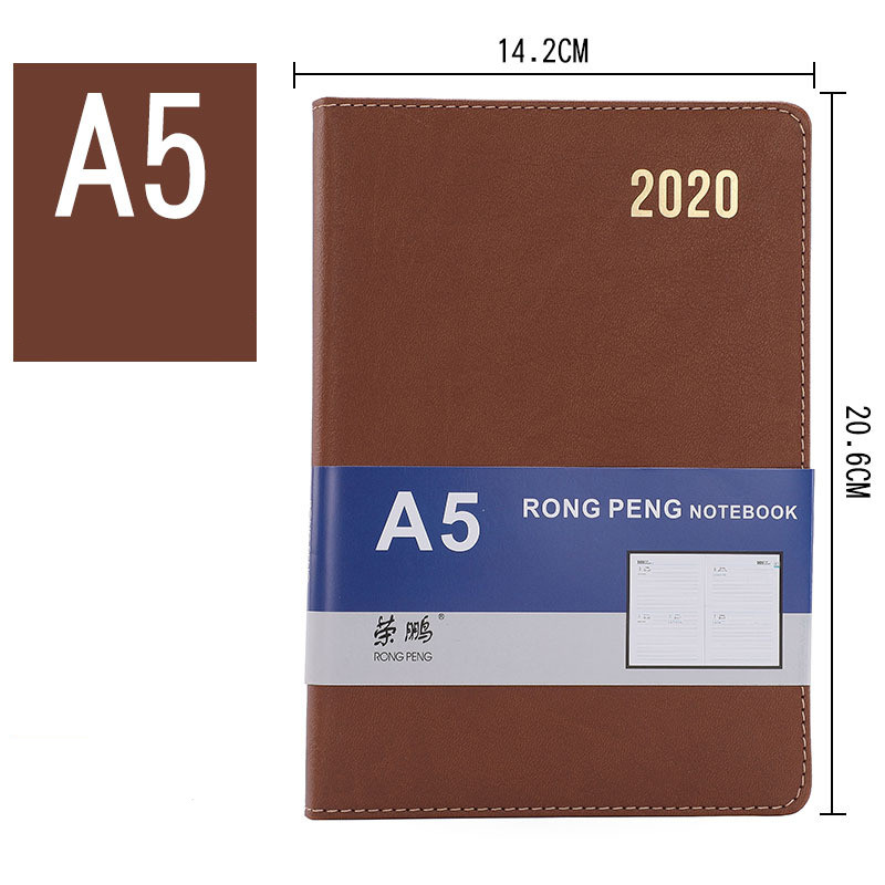 A5 Vintage Leather Notebook Agenda Weekly Planner ... – Vicedeal