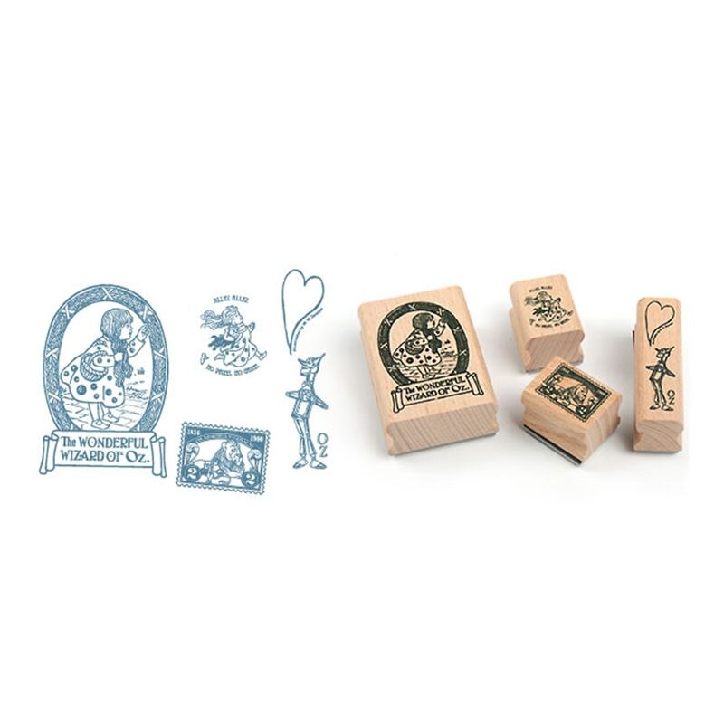 Vintage Decoration Stamp Set DIY wooden rubber sta... – Grandado