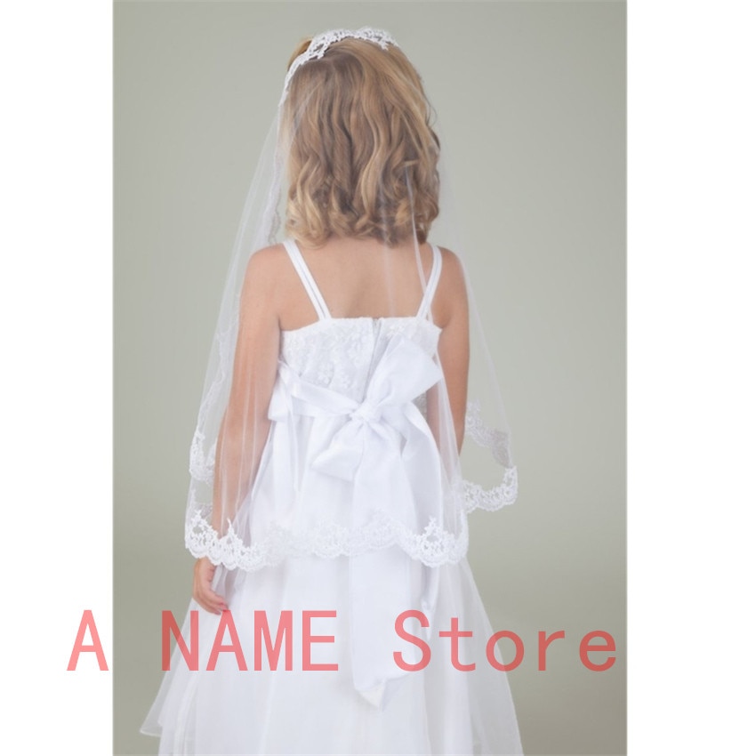 White Ivory Kids Girls First communion Veils Tulle... – Vicedeal