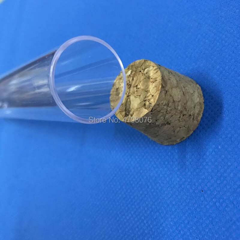 13x100mm 50pcs/lot Plastic test tube with cork PS ... – Grandado