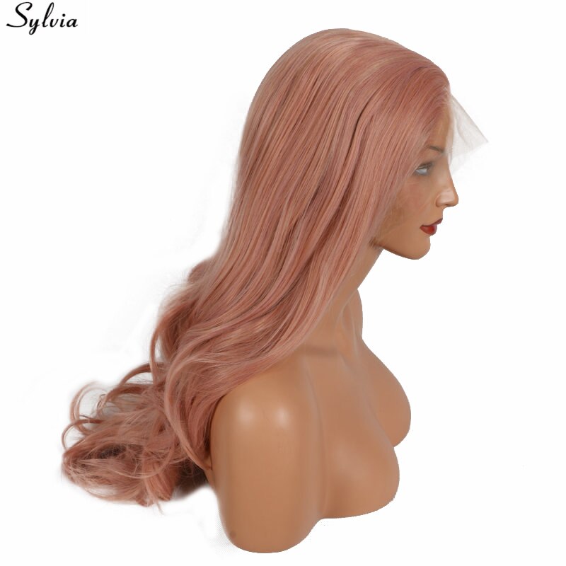 Sylvia long natural wave synthetic lace front wig ... – Grandado