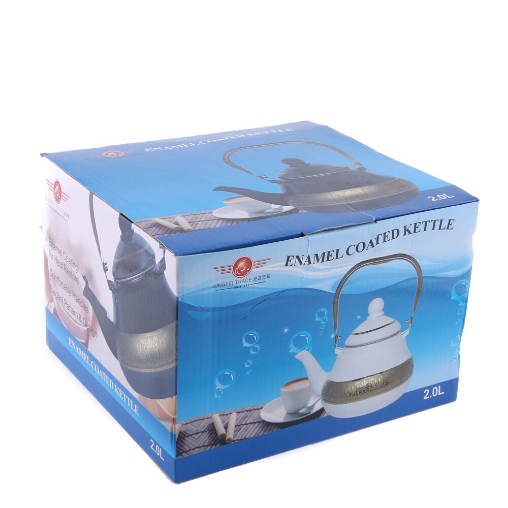 2.0L Golden White Enamel Pot Traditional Chinese T... – Vicedeal