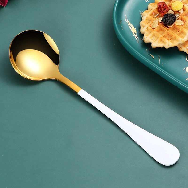 Metal Ice Cream Coffee Spoon Shovel Shape Shell Te... – Vicedeal