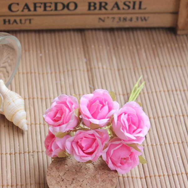 12pcs/lot 2cm Silk Gradient Mini Rose Artificial F... – Vicedeal