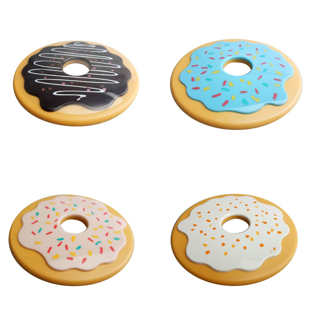 4x 3D Donut/Cd Mat Coasters Record Cup Bekerhouder... – Grandado