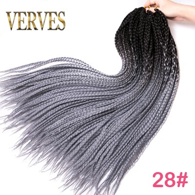 VERVES Crochet braids 7 pack 24 inch box braid 22 ... – Grandado