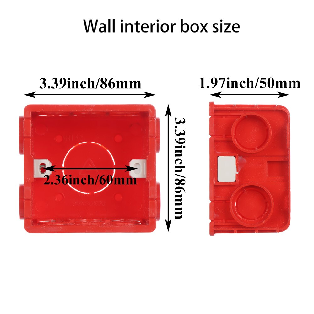 Wall Switch Box Socket Cassette Plastic Single Wal... – Grandado