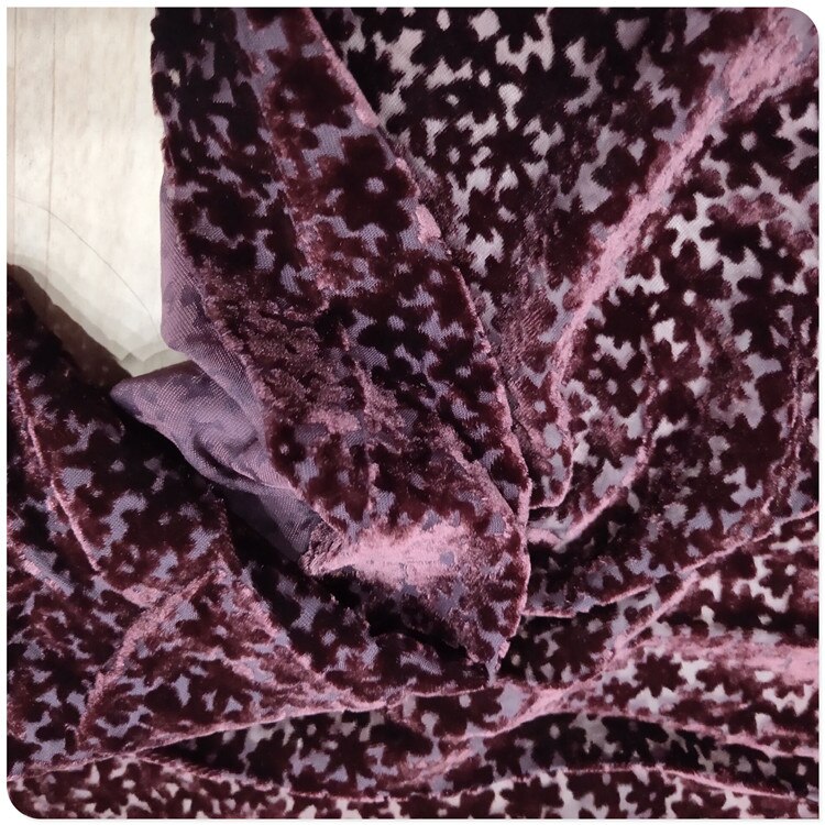 1 Meter Red Dark High Grade Silk Bottom Cloth Holl... – Grandado