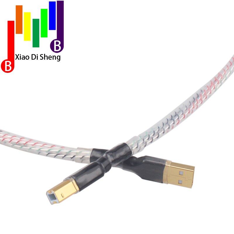Hi-end Top-rated Silver Plated + shield USB Cable,... – Grandado