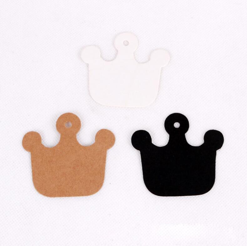 Crown form tags Hochzeit Braun Kraft Papier Tags D... – Vicedeal