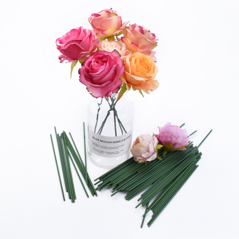 20Pcs Wire Rod Roses Flower Stem Scrapbooking Wedd... – Vicedeal