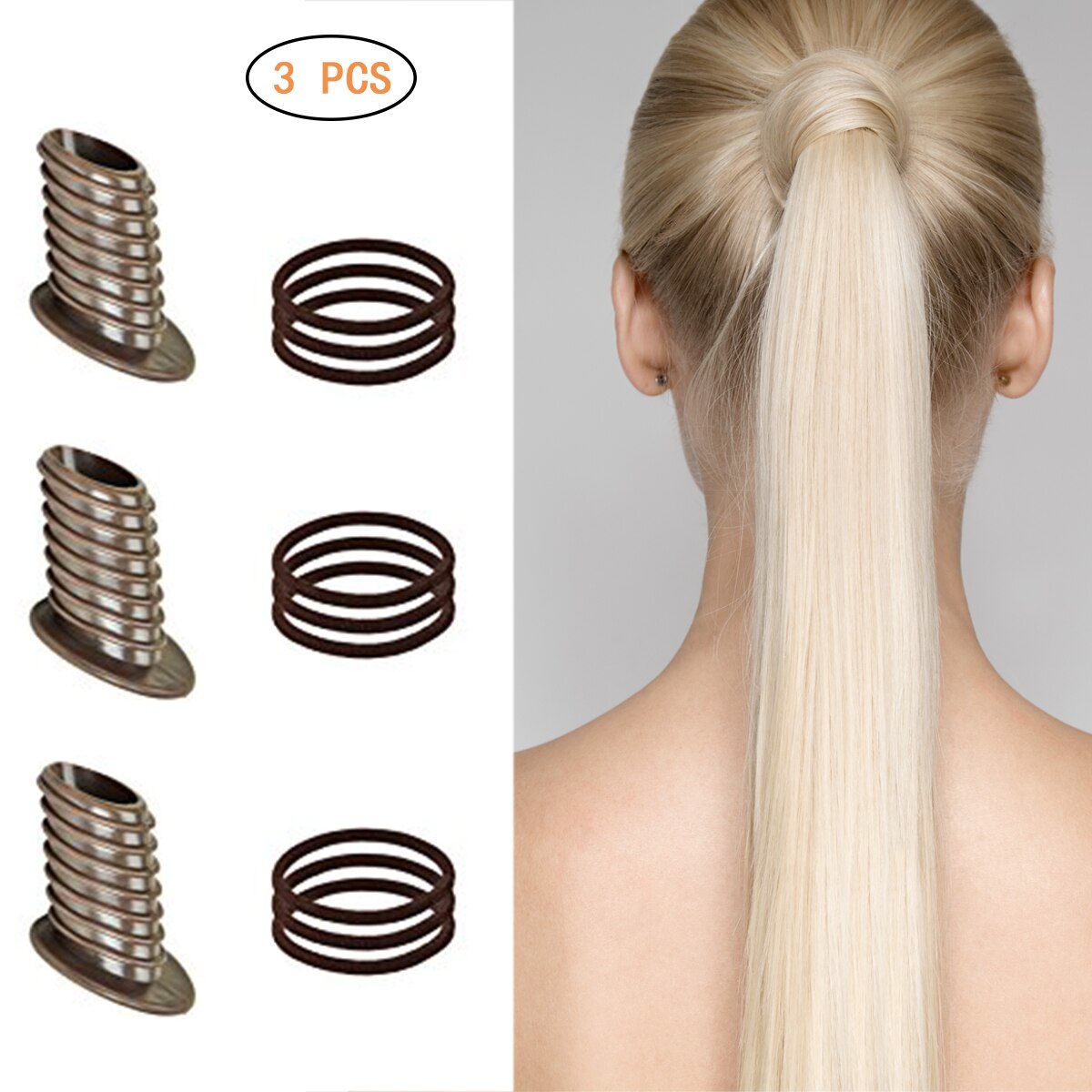 3Pcs High Hair Ponytail Holder Ponytail Lift Styli... – Grandado