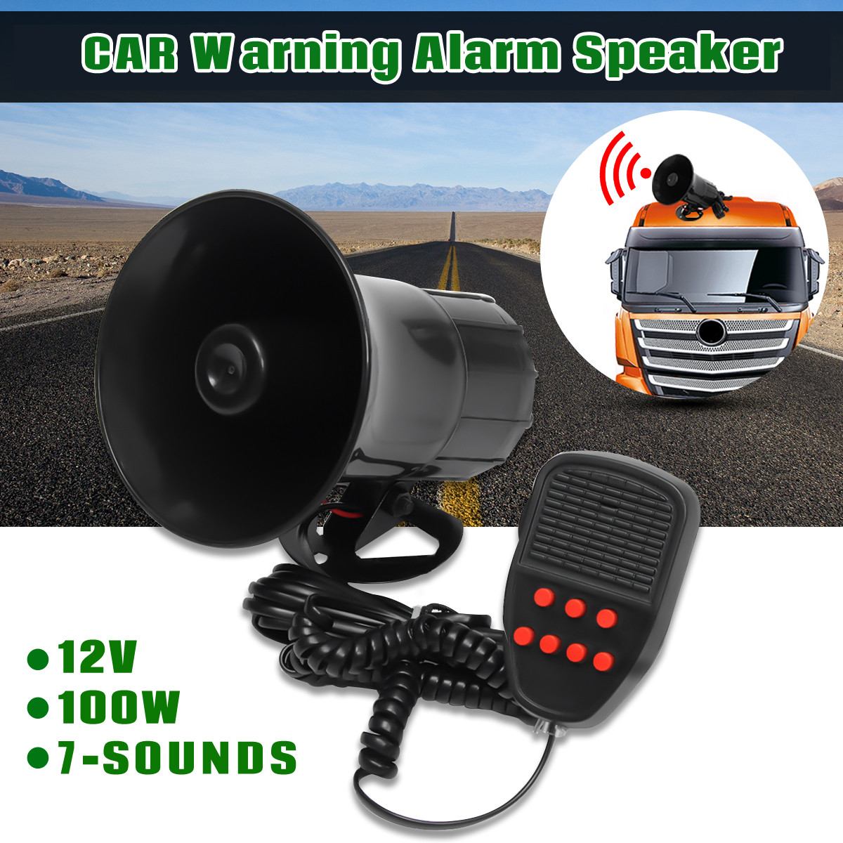 Autoleader 7 Sound 12V 100W Universal Auto Alarm L... – Vicedeal