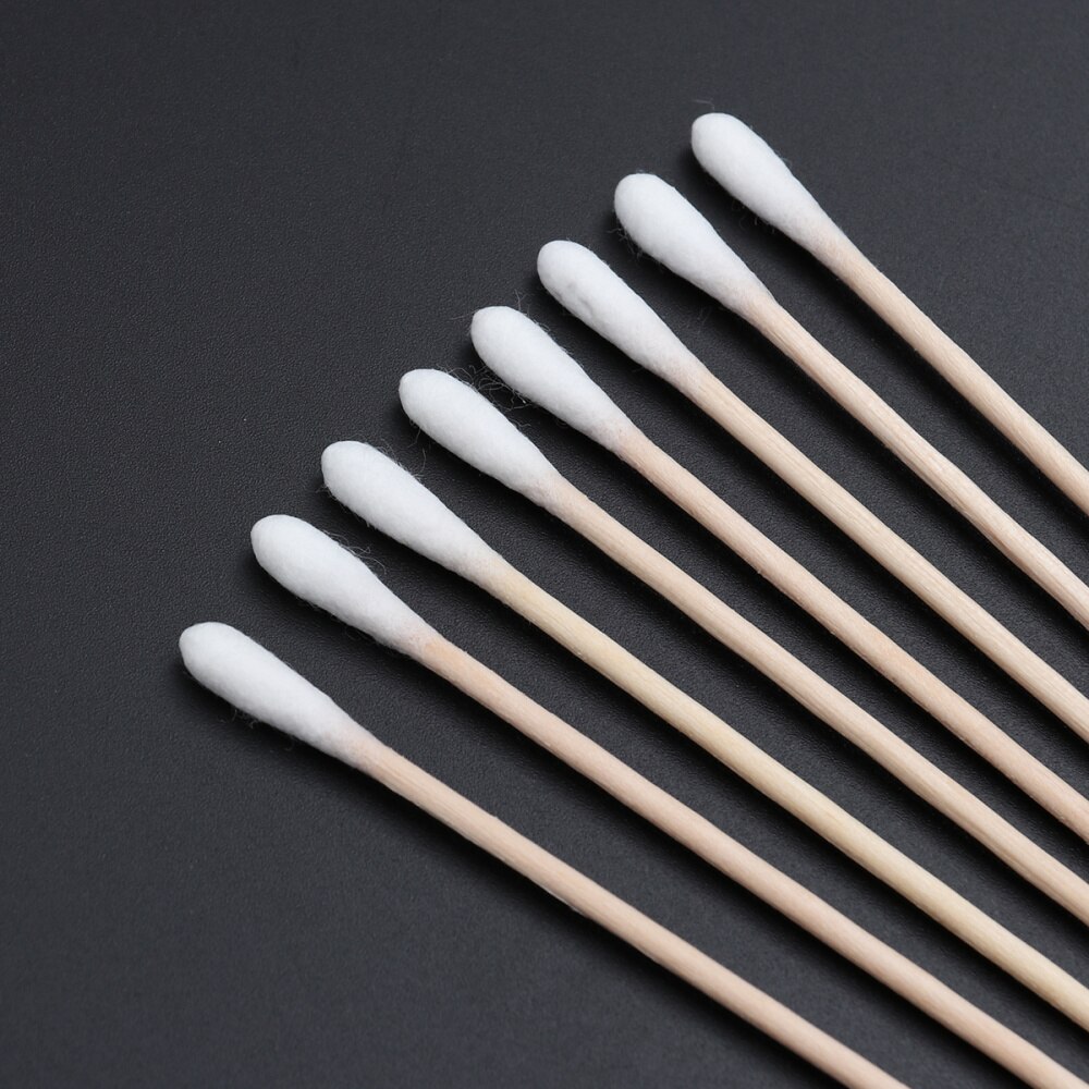 100Pcs Long Wood Handle Cotton Swab Swabs Ear Clea... – Grandado