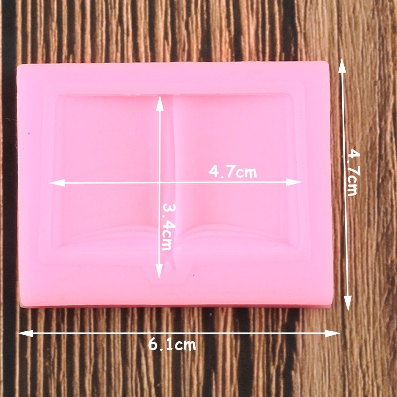 3D School Book Reading Fondant Silicone Mold Polym... – Grandado