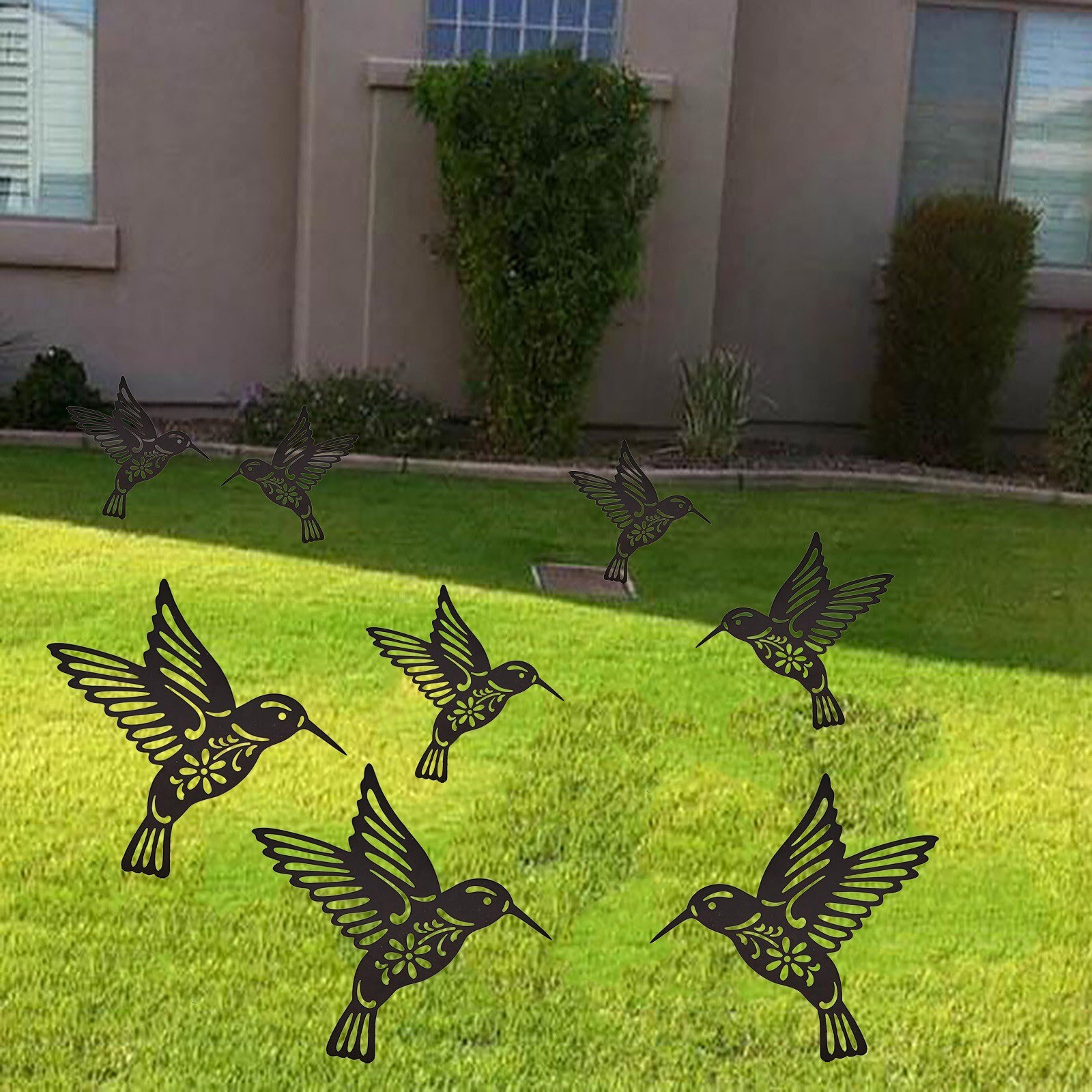 Metal Bird Garden Statues Animal Sculptures Stake ... – Grandado