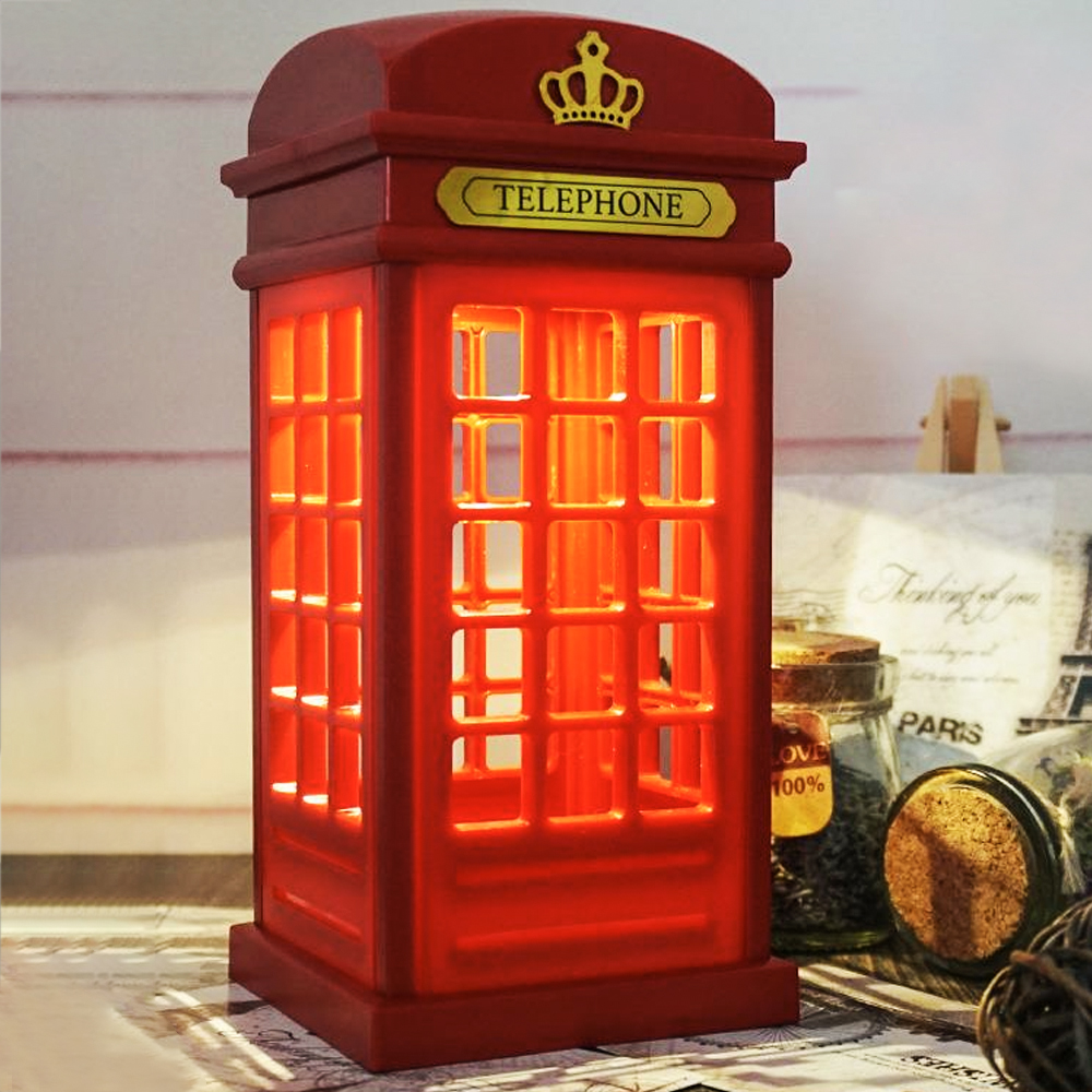 Portable Retro London Telephone Booth USB Night Li... – Grandado