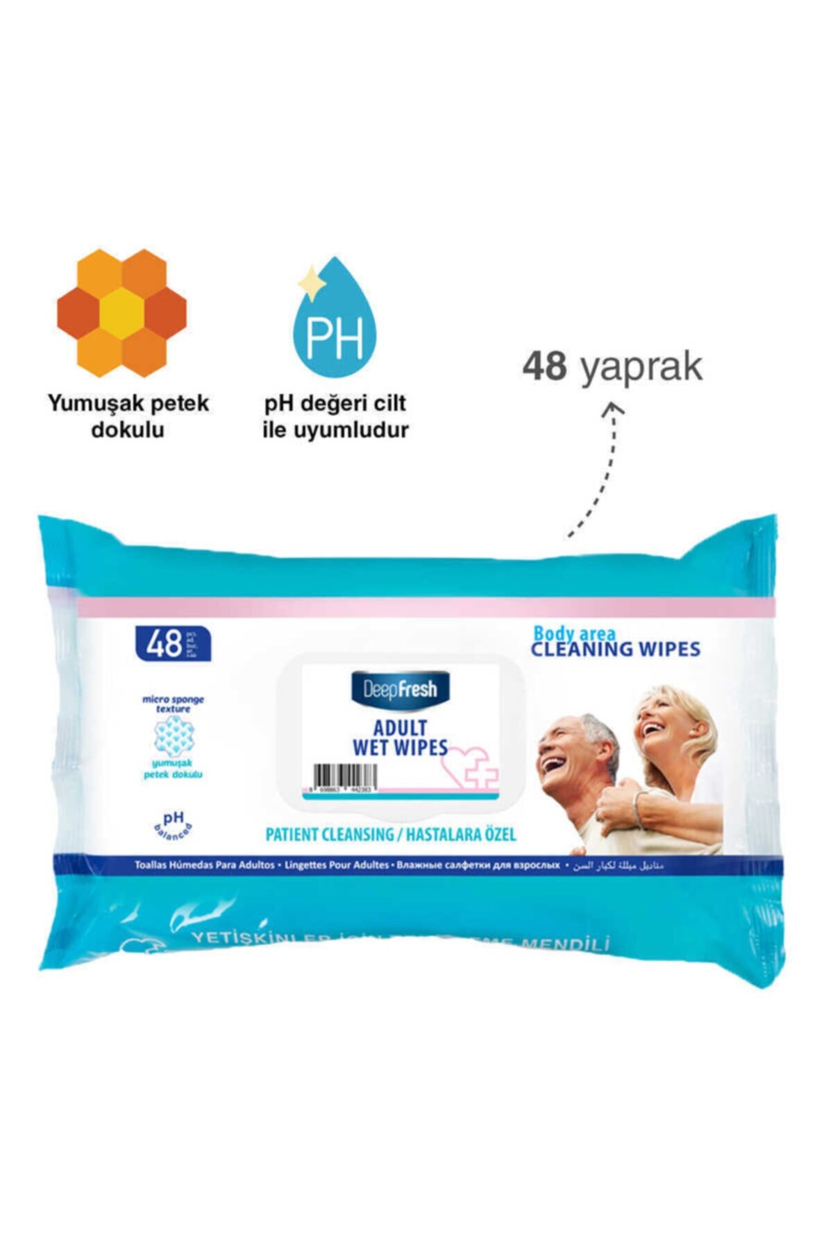 Adult Body Cleaning Wipes 48 Sheets Fine Smell Nat... – Grandado