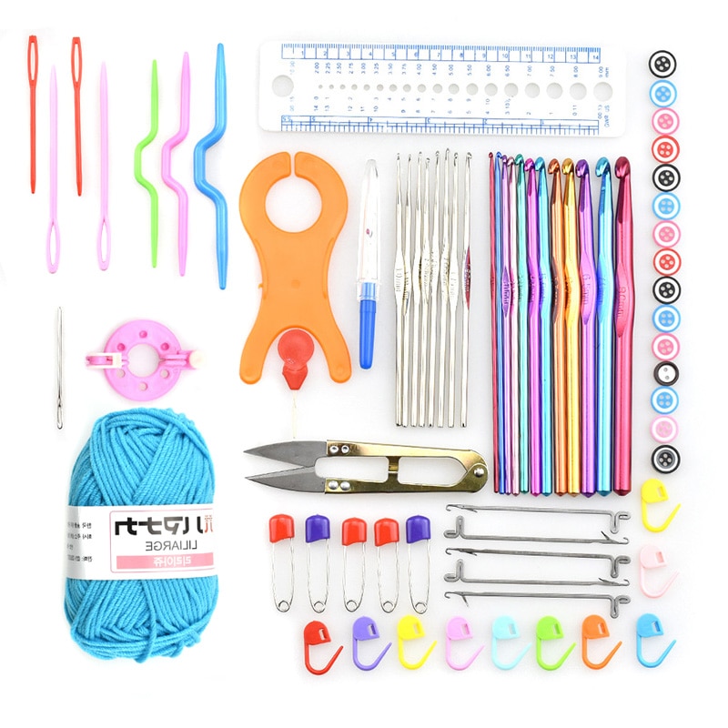 73pcs Best Crochet Hook Set Knitting Accessories t... – Grandado