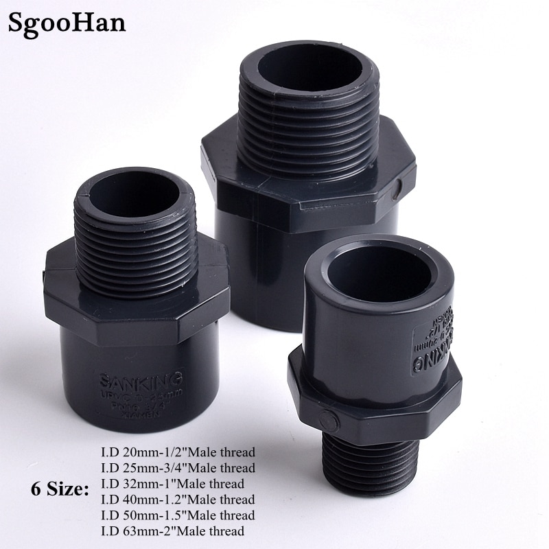 1/2"To 2" Male Thread Straight Connector Aquarium ... – Vicedeal