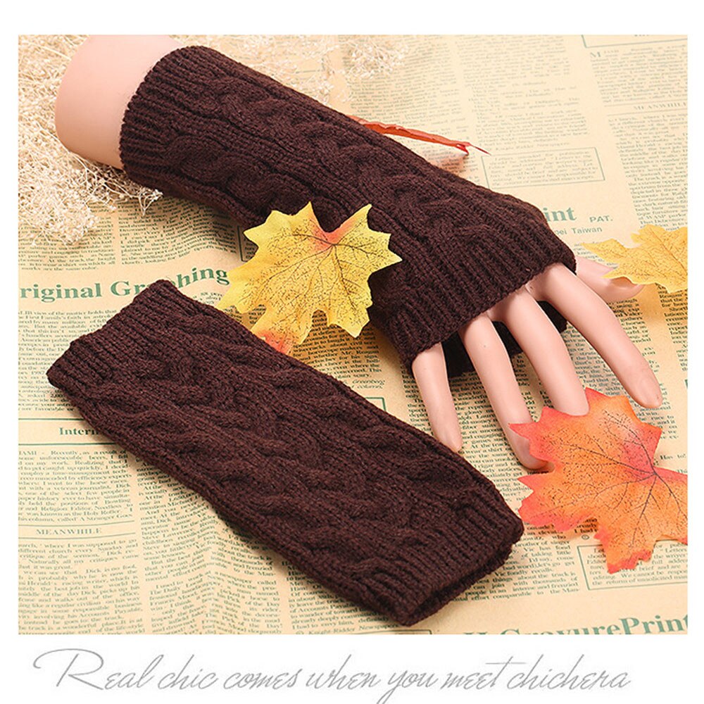 Knitted Crochet Long Hand Finger Free Glove Winter... – Vicedeal Knitted Crochet Long Hand Finger Free Glove Winter... – Vicedeal