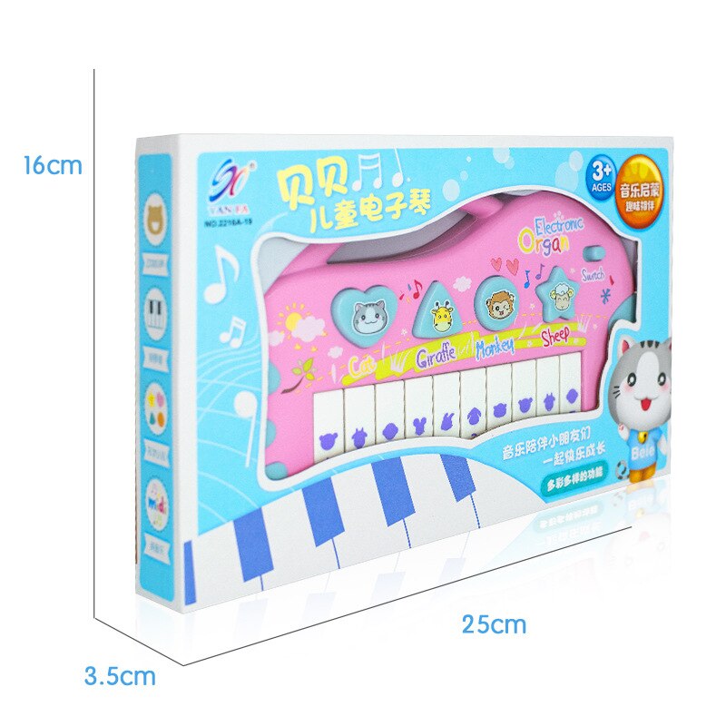 Kids Piano Keyboard Electronic Organ Toy Animal Fa... – Grandado