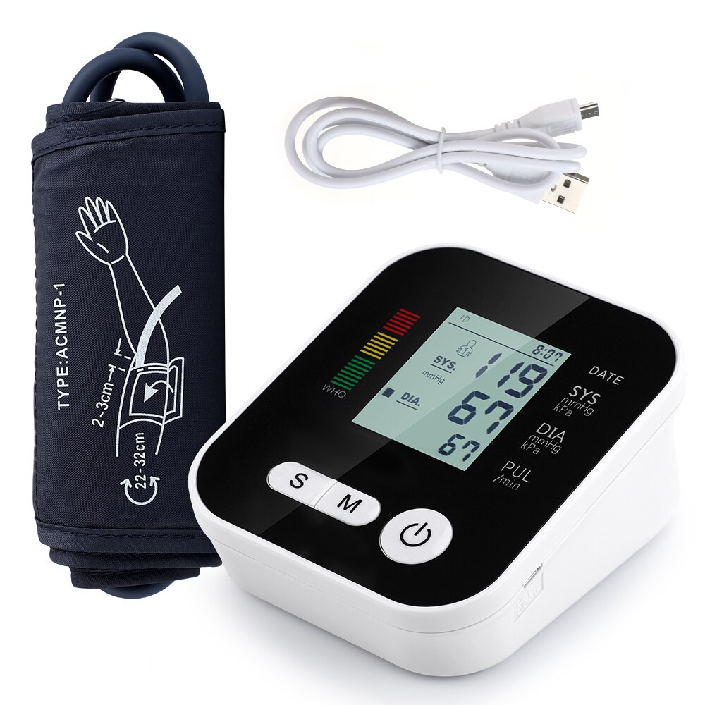 Automatic Digital Upper Arm Blood Pressure Monitor... – Vicedeal