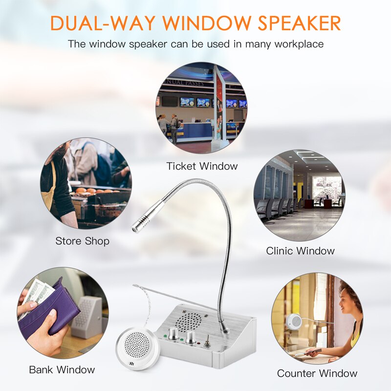 2 Way Window Intercom System Interphone Bank Speak... – Grandado
