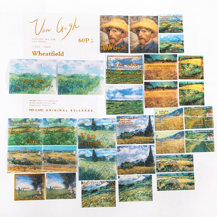 60pcs Impression Gallery Sticker Set Van Goah Pain... – Grandado