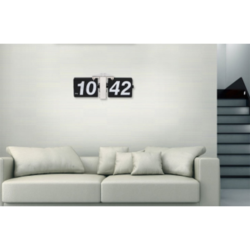 Brief Stylish Big Character Automatic Flip Clock C... – Grandado