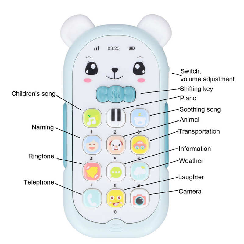Electronic Baby Phone Simulation Mobile Phone Toy ... – Grandado