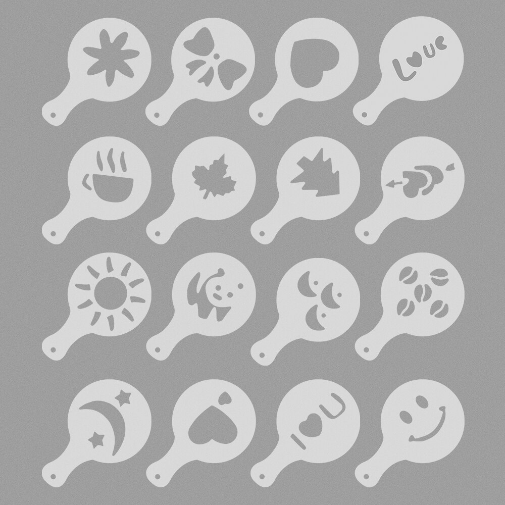 16Pcs/Set Mold Coffee Milk Cake Cupcake Stencil Te... – Vicedeal