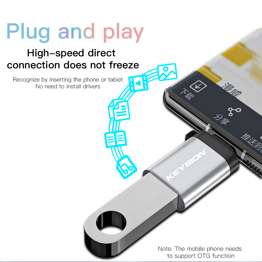 KEYSION USB C Adapter Type C to USB 3.0 Adapter Th... – Grandado