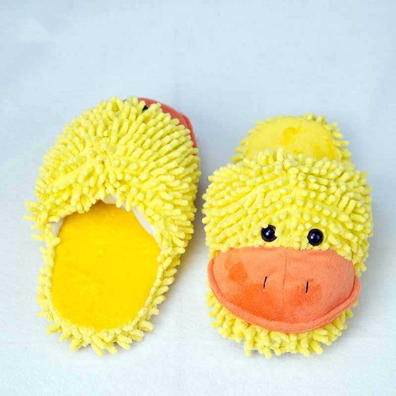 Yellow duck Lovers Warm Woman Slippers Winter Plus... – Grandado