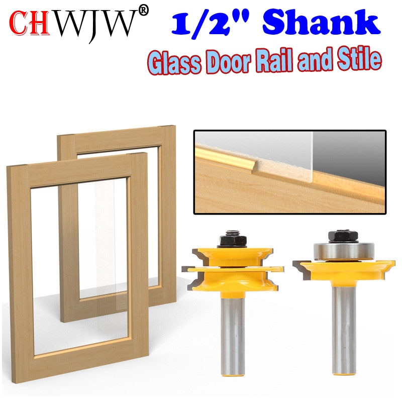 1/2" Shank Ogee 2 pcs Glass Door Rail and Stile Ro... – Vicedeal