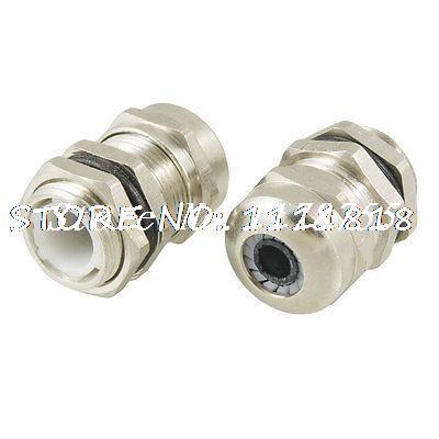2 x Zilver Tone Rvs PG9 4-8mm Waterdichte Wartel – Vicedeal