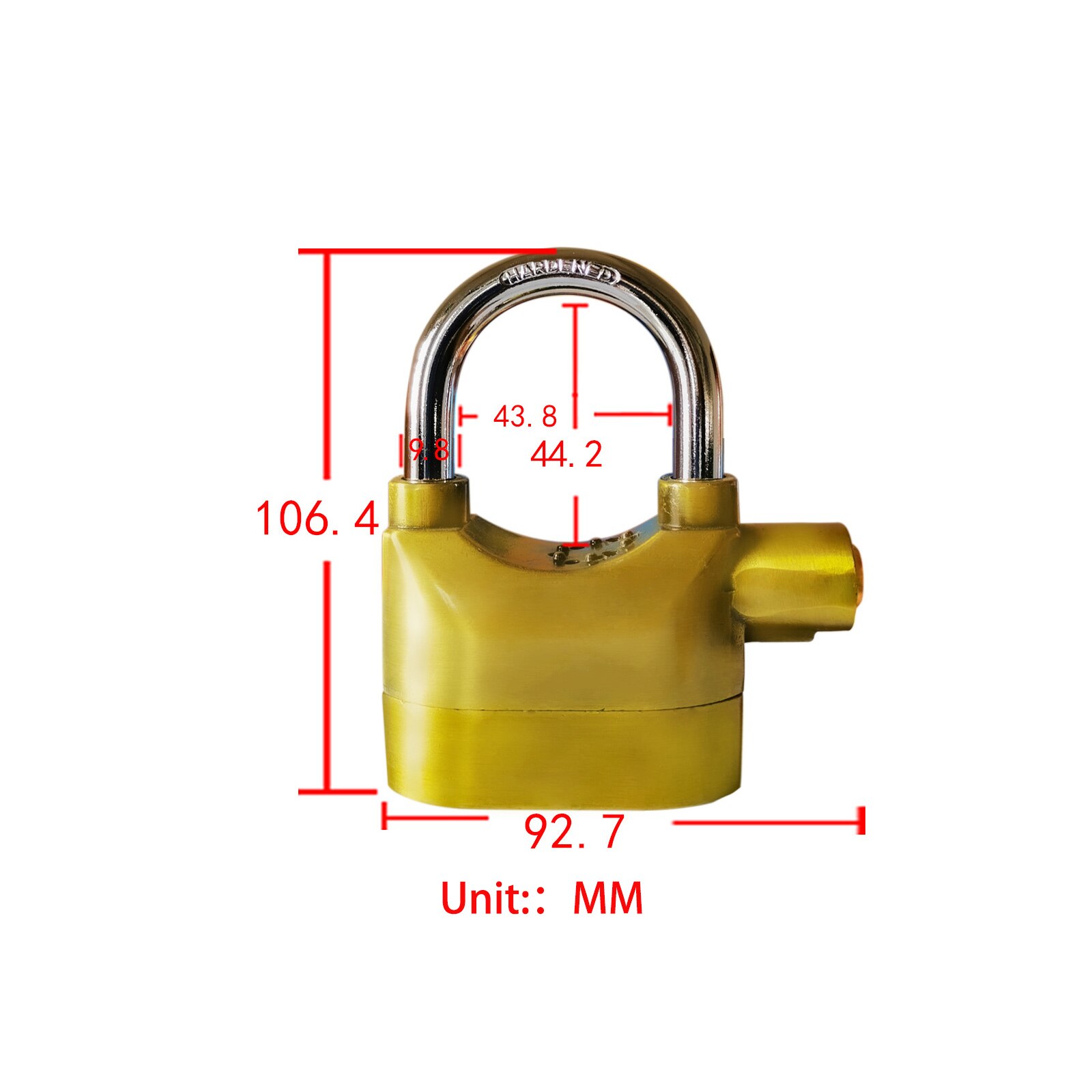 YND padlock disc motorcycle with Alarm Lock Waterp... – Grandado