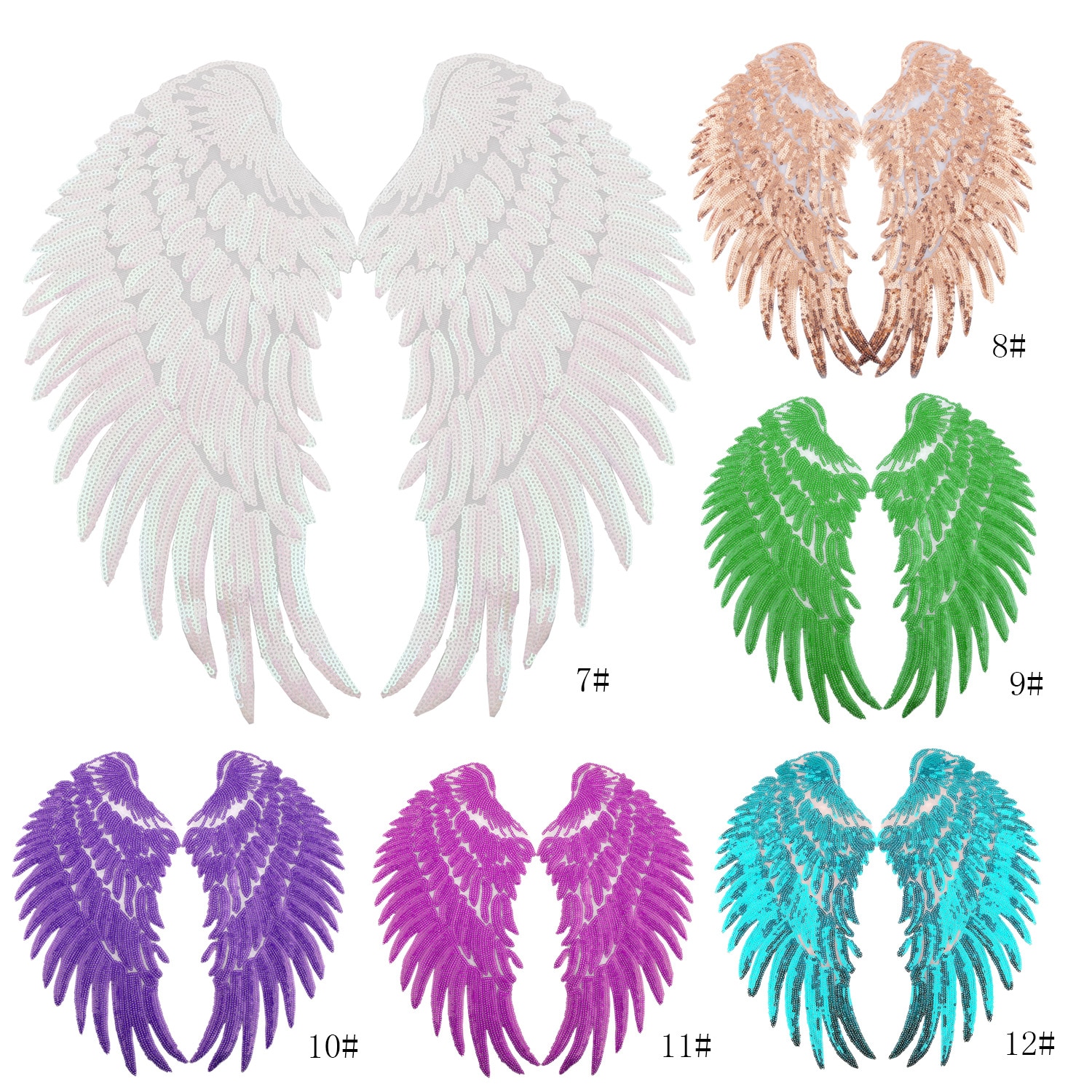 2pcs Angel wing Patches for Clothing Big Patches f... – Grandado