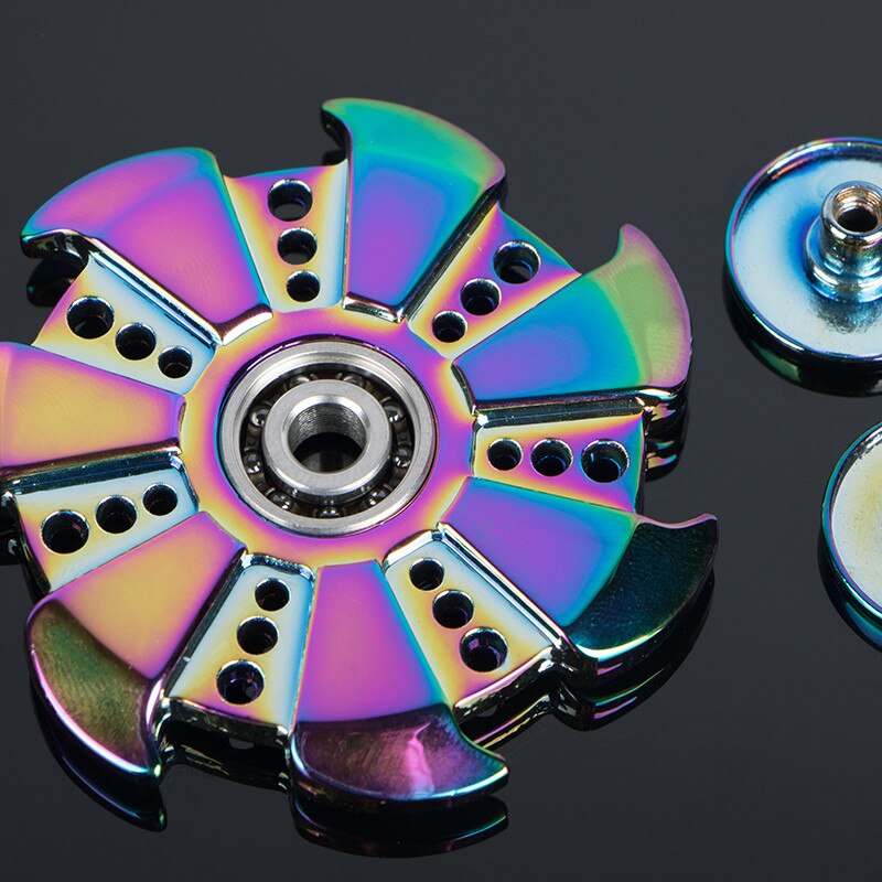 Multicolor circular Tri Hand Spinner Zinc aleación... – Grandado