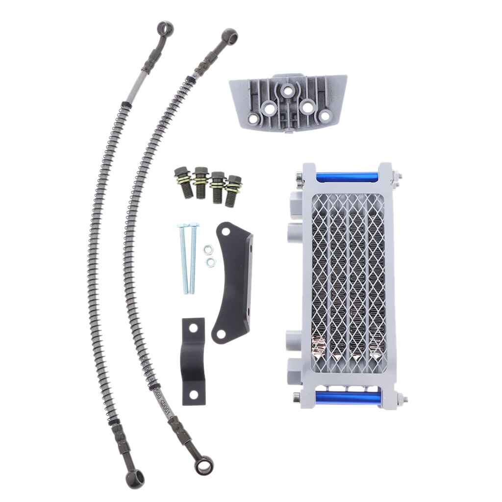 Sliver Engine Oil Cooler Kit Cooler Cooling Radiat... – Vicedeal