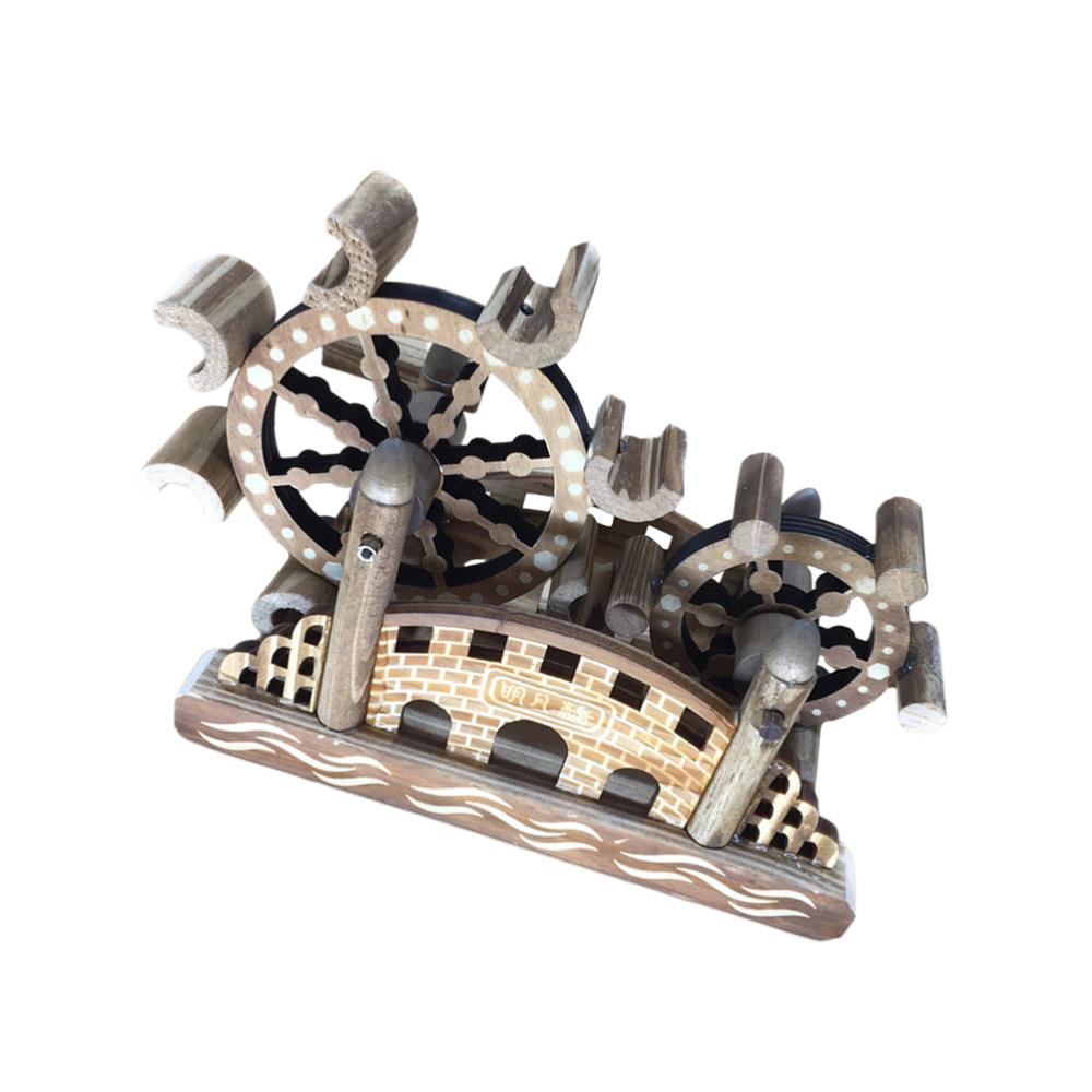 1Pc Vintage Wooden Waterwheel Model Wooden Crafts ... – Vicedeal