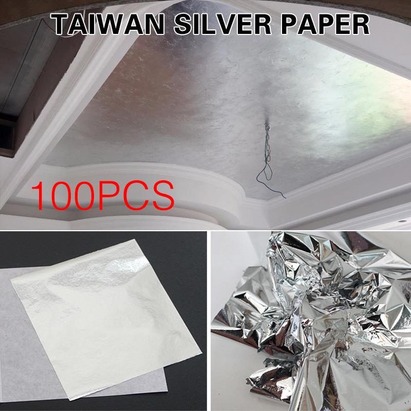 100pcs 8.5x8cm Art Craft Paper Imitation Gold Sliv... – Grandado